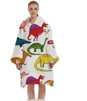 China Winter Oversized Hooded Blankets With Sleeves Fleece Sample Available for sale