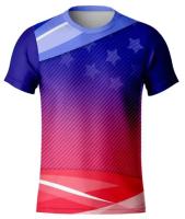 China Custom Logo O-Neck Sublimation Printed T Shirts for sale