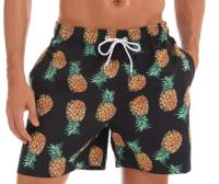 China 3D Print Plus Size Beach Shorts Cartoon Printed Mens Surf Trunks Nontoxic for sale