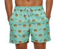 China 3D Print Plus Size Beach Shorts Cartoon Printed Mens Surf Trunks Nontoxic for sale