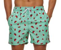 China 3D Print Plus Size Beach Shorts Cartoon Printed Mens Surf Trunks Nontoxic for sale