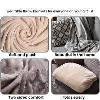 China Cape Cozy Throw Plush Oversized Hooded Blankets Hooded Tv Blanket for sale