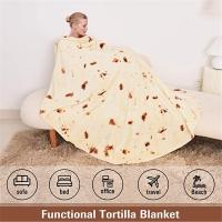 China 60 X 80Inch  Burritos Tortilla Wearable Hooded Blanket for sale
