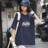 China Printing Logo Cotton Washed Vintage Oversized Graphic Tees Crewneck Cool for sale