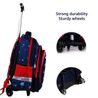 China Primary School Trolley Backpacks Boys And Girls Cartoon Printed for sale