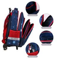 China Primary School Trolley Backpacks Boys And Girls Cartoon Printed for sale