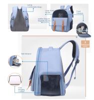 China Ventilated Mesh Cozy Pet Carrier Bag Portable Cat Carrier Backpack for sale