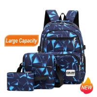 China Trendy Large Capacity Printing Kids Backpack Set Cute Shoulder Bag for sale