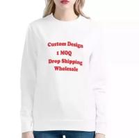 China Regular Fit Women'S Oversized Sweatshirts Sublimation Crewneck Sweatshirt Pullover for sale