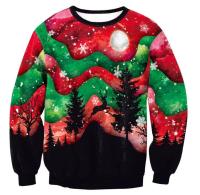 China Christmas Custom All Over Print Sublimation Print Sweater Machine Washable for sale