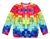 China Custom Design All Over Print Youth Sublimation Sweatshirt 100% Polyester Pullover for sale