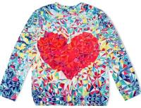 China Custom Design All Over Print Youth Sublimation Sweatshirt 100% Polyester Pullover for sale
