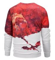 China Fashionable Sublimation Crewneck Sweatshirt 100 Polyester Sweatshirt OEM for sale