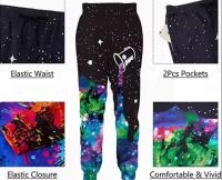 China Unisex Sublimation Jogging Pants Fashionable All Over Print Joggers for sale