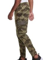 China Customized Sublimation Print Mens Cotton Sweatpants With Two Side Pockets for sale