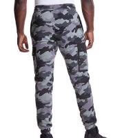 China Customized Sublimation Print Mens Cotton Sweatpants With Two Side Pockets for sale