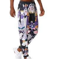 China Mens Custom Logo Breathable Sublimation Jogging Pants Elastic Waistband for sale