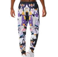 China Mens Custom Logo Breathable Sublimation Jogging Pants Elastic Waistband for sale