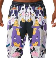 China Mens Custom Logo Breathable Sublimation Jogging Pants Elastic Waistband for sale