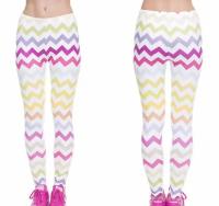 China Sweat Wicking Donut Print Custom Yoga Leggings 92% Polyester 8% Spandex for sale