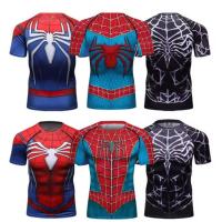 China Short Sleeve Sublimation Bjj Compression Shirt MMA Wear Cosplay Superhero Clothing for sale