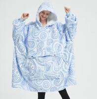 China Anime Print Design Thick Hoodie Blanket Hoodie Fleece Tv Blanket for sale