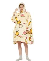 China Ultra Plush Women Oversized Hooded Blankets OEM / ODM Available for sale