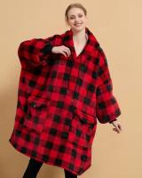 China Custom Giant Pocket One Size Fits Ladies Oversized Hoodie Blanket All Printed Design for sale