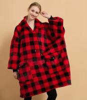 China Custom Giant Pocket One Size Fits Ladies Oversized Hoodie Blanket All Printed Design for sale