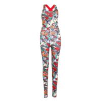 China Floral Printed Women Sexy Fitness One Piece Yoga Bodysuit Backless for sale