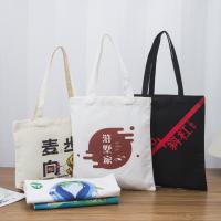 China Full Printing Cotton Canvas Bag Grocery Shopping Tote Bag With Customized Logo for sale