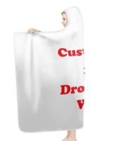 China Anthurium Hawaii Print Oversized Hooded Blankets for sale