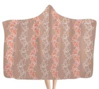 China Anthurium Hawaii Print Oversized Hooded Blankets for sale