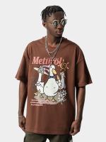 China Euramerican Fashion Duck Print Cotton Oversize T Shirt Short Sleeve Men'S Streetstyle for sale