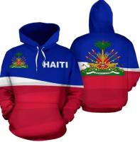 China Custom Name Number Haitian Full Sublimation Sweatshirt Nation Flag Country Printed for sale