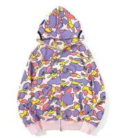 China Customizable Camo Full Face Zip Up Hoodie 100% Cotton Full Zip Hoodie for sale