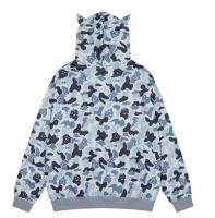 China All Over Printed Oversize Hoodie Cotton Zip Up Sweatshirt Anti Wrinkle for sale