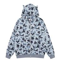 China All Over Printed Oversize Hoodie Cotton Zip Up Sweatshirt Anti Wrinkle for sale