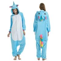 China Flannel Romper Animal Printed Oversized Pyjama Hoodie For Men Women Couple for sale