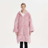China Zipper Closure Womens Hooded Pajamas Oversized Hoodie Pajamas Ultra Comfortable for sale