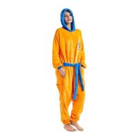 China Unisex Flannel Romper Animal One Piece Pajamas With Hood And Button for sale