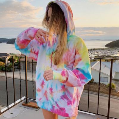 China Custom Tie Dye Printed Oversize Hoodie Casual for sale