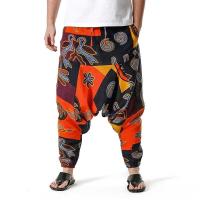 China Sublimation Printed Drop Crotch Sweatpants Baggy French Terry Sportswear Oversized Fashion for sale