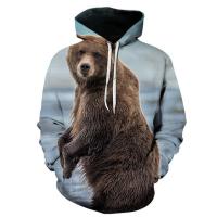 China Cotton Polyester Blend  Men'S Regular-Fit Short-Sleeve Print Hoodie for sale