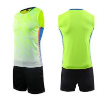 China Printed Badminton Uniform Suit For Men And Women Sleeveless Volleyball Uniform Sweat-absorbent Sport Wear for sale