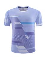 China Sport Suit Women's And Men's Badminton Training Suit Full-Prints T Shirts for sale