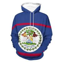 China Men's Fleece Hoodie Unisex Flag Print Hooded Pullover Kangaroo Pocket Sweatshirt for sale