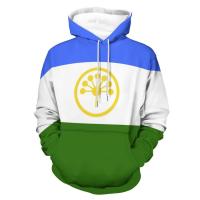 China Men's Fleece Hoodie Unisex Flag Print Hooded Pullover Kangaroo Pocket Sweatshirt for sale