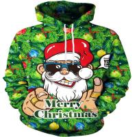 China Men's Christams Print Sweatshirts Hoodies Long Sleeve Graphic Halloween Shirts for sale