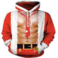 China Men's Christams Print Sweatshirts Hoodies Long Sleeve Graphic Halloween Shirts for sale